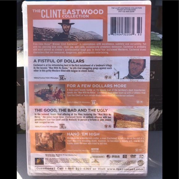 MGM | Media | New Sealed Clint Eastwood 4 Movie Western Dvd Collection ...